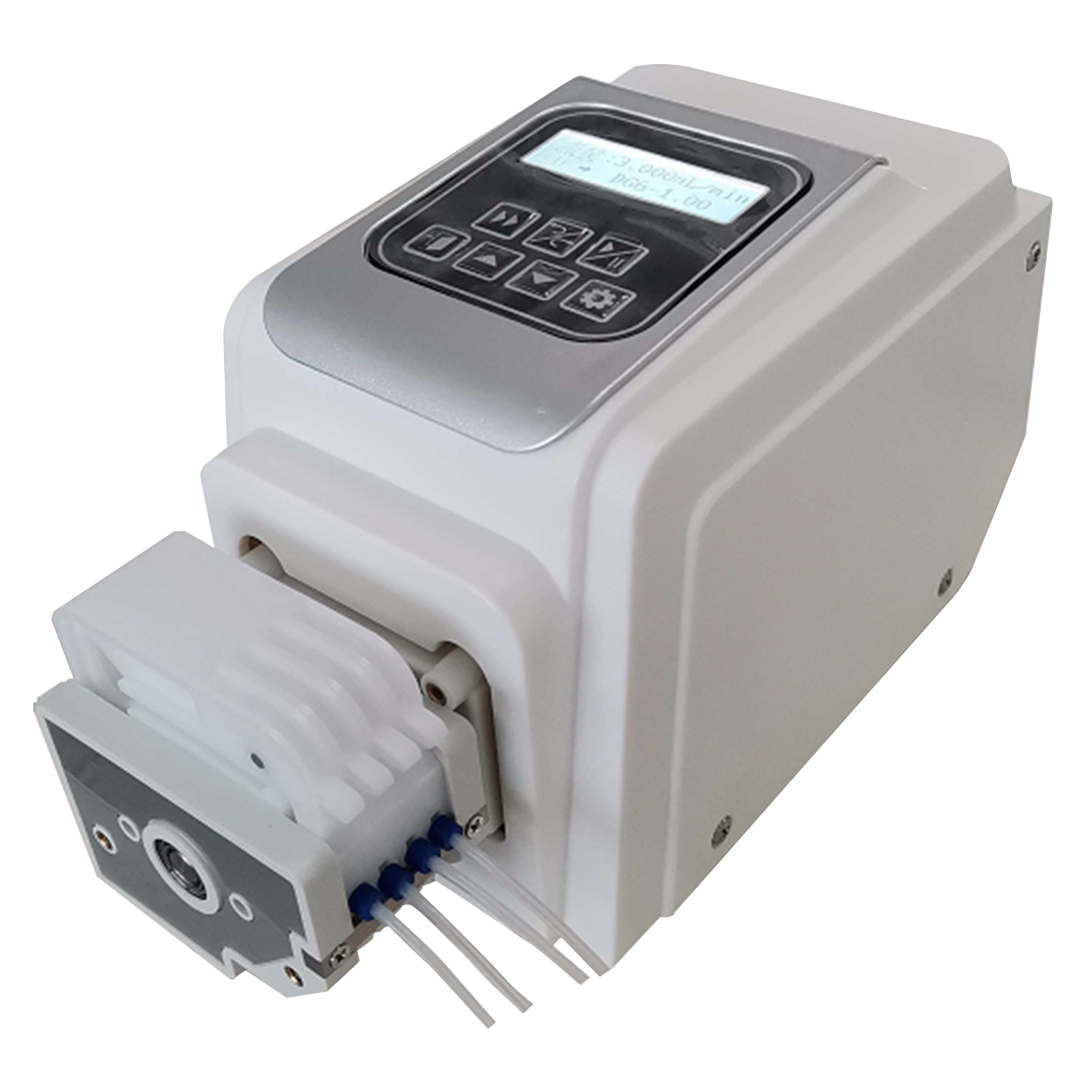 Multi-head Series Flow Type Peristaltic Pump, 10 rollers, 6 channel, Flow range: 0.002-32ml/min ...